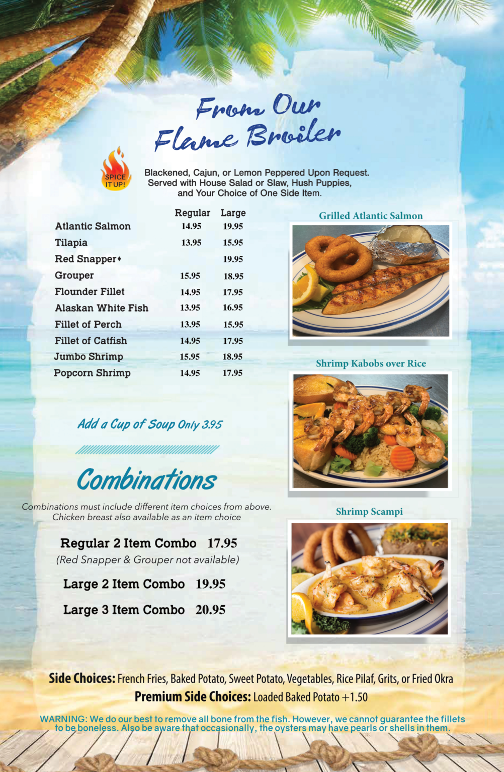 Light Appetite Menu - Bay Breeze Seafood Restaurants